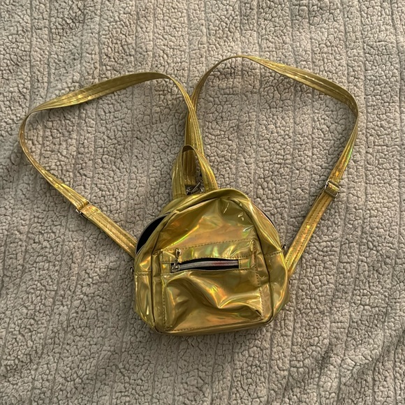 Bags | Holographic Small Backpack | Poshmark